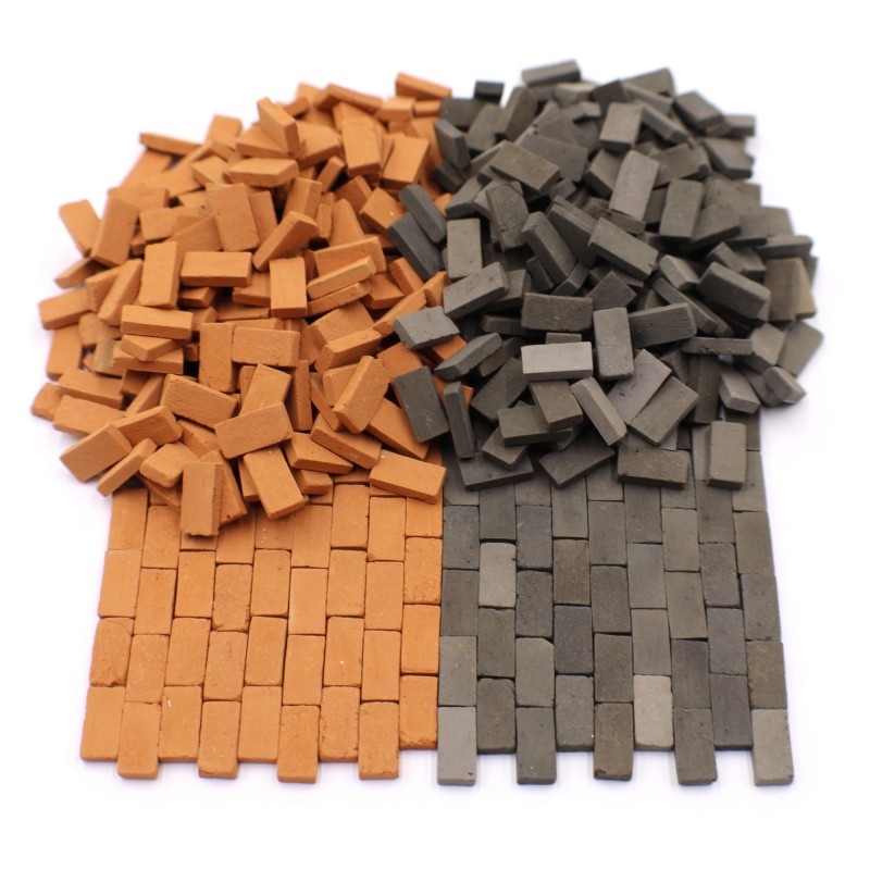 Miniature Clay Bricks - 1/35 Scale