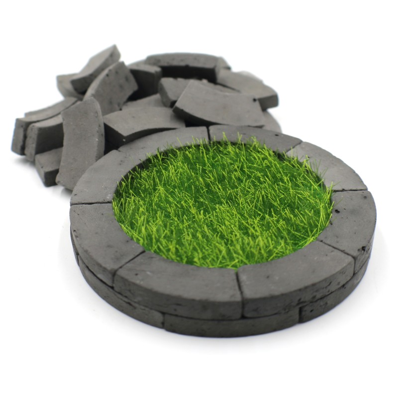 Miniature Clay Bricks - Curved / Rounded