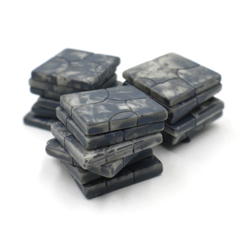 Miniature Slate Tiles for Models and Dioramas